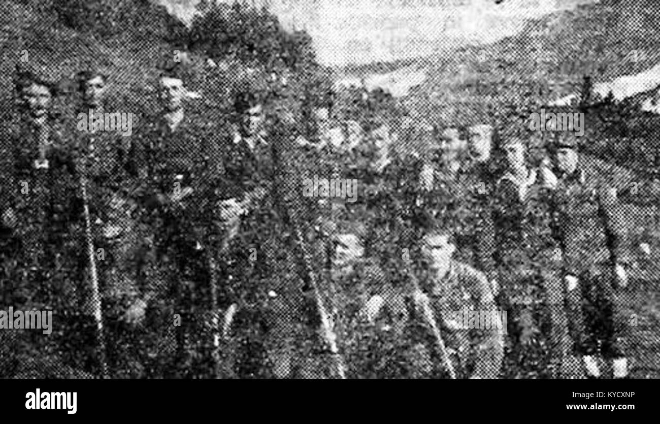 Photograph of the Partisan forces from the Zidanškove Brigade on ...