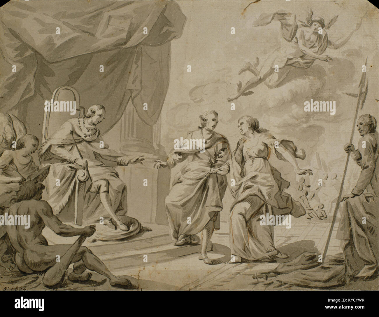 'The Allegory of the Peace of Basel' by Pau Montaña represents the 1795 ...