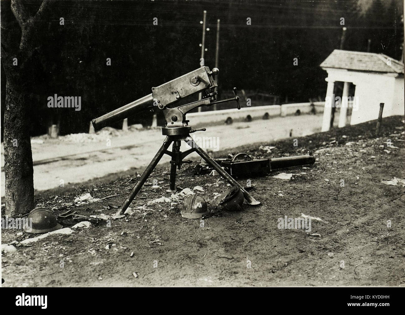 This image shows captured Italian quick-fire artillery pieces. These ...