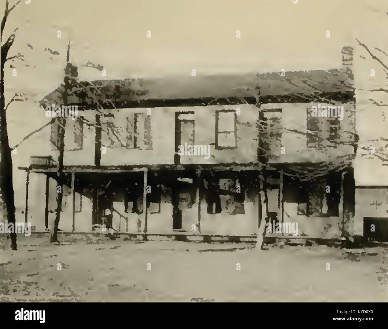 This historic image of the Pennsylvania House, built in 1908 or earlier ...