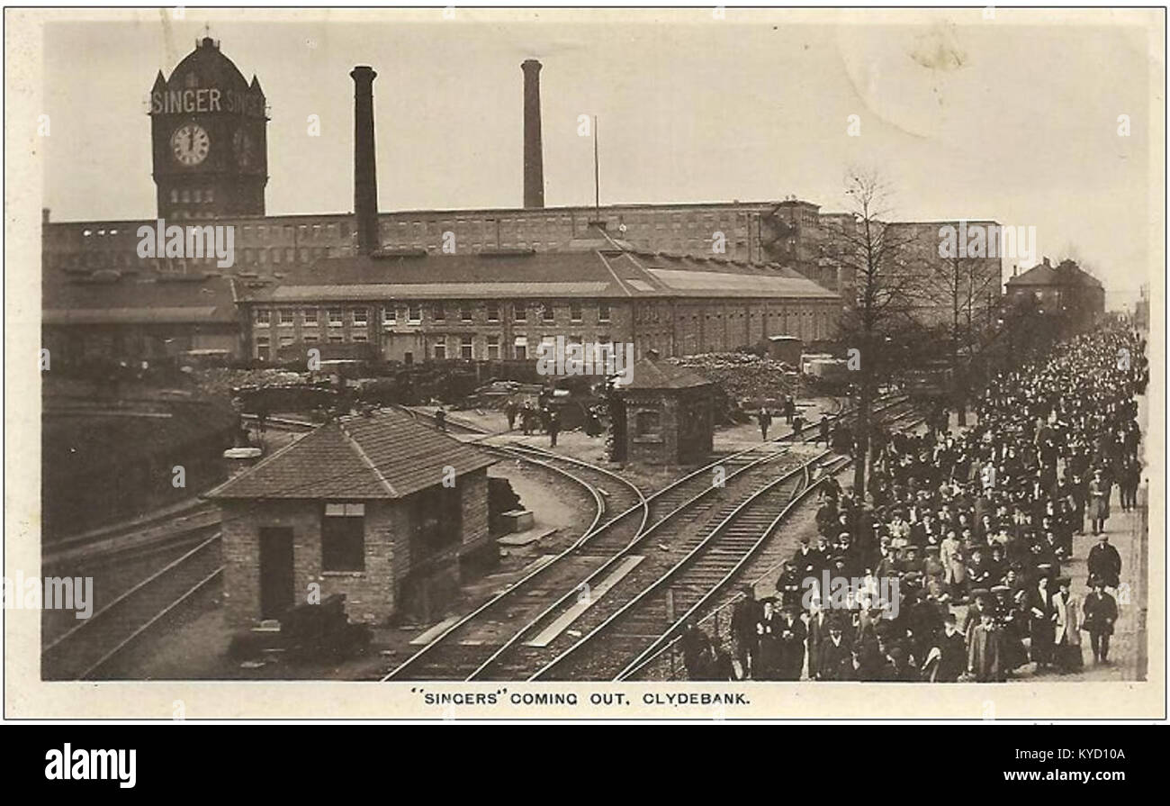 Clydebank singer sewing machine factory hi-res stock photography and ...