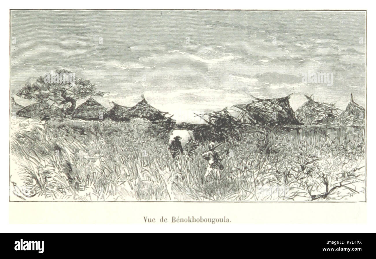 An image titled 'Vue de Bénokhobougoula' showing a view of ...