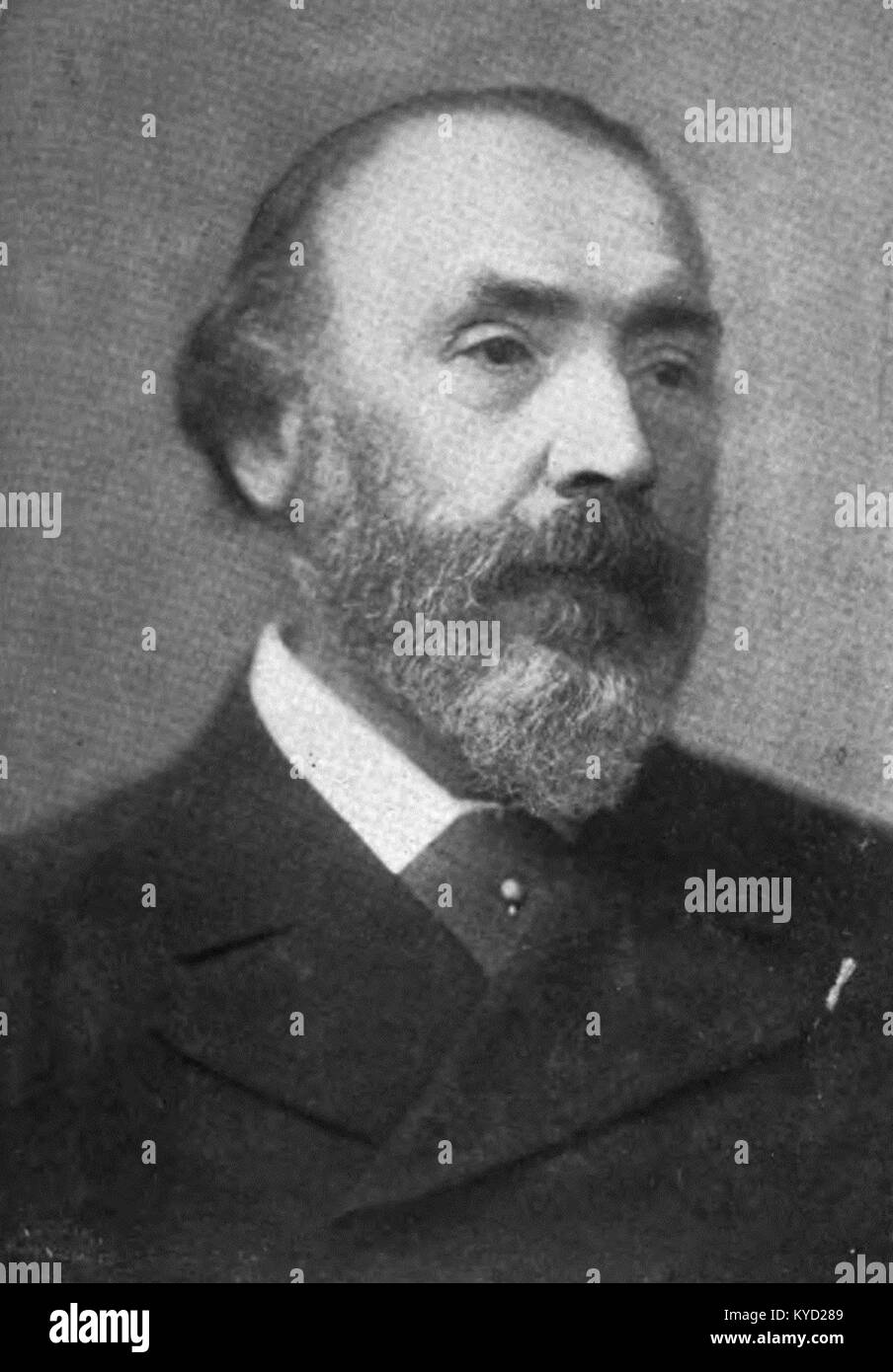 A late 19th-century photograph showing Henry Labouchère, British ...