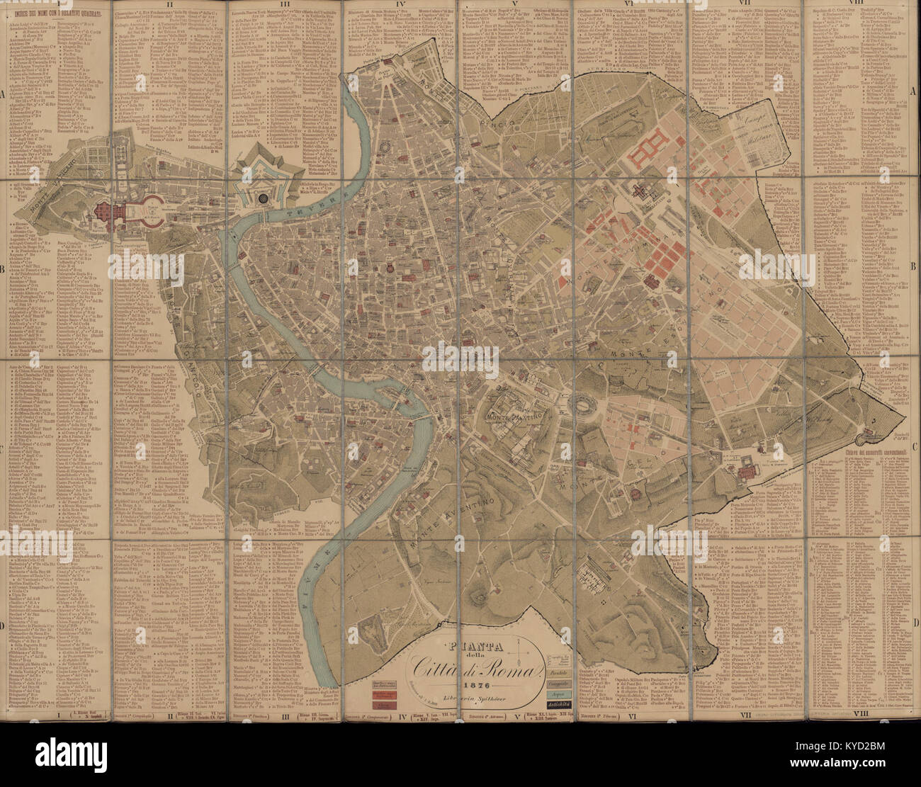 Roma city map streets hi-res stock photography and images - Alamy