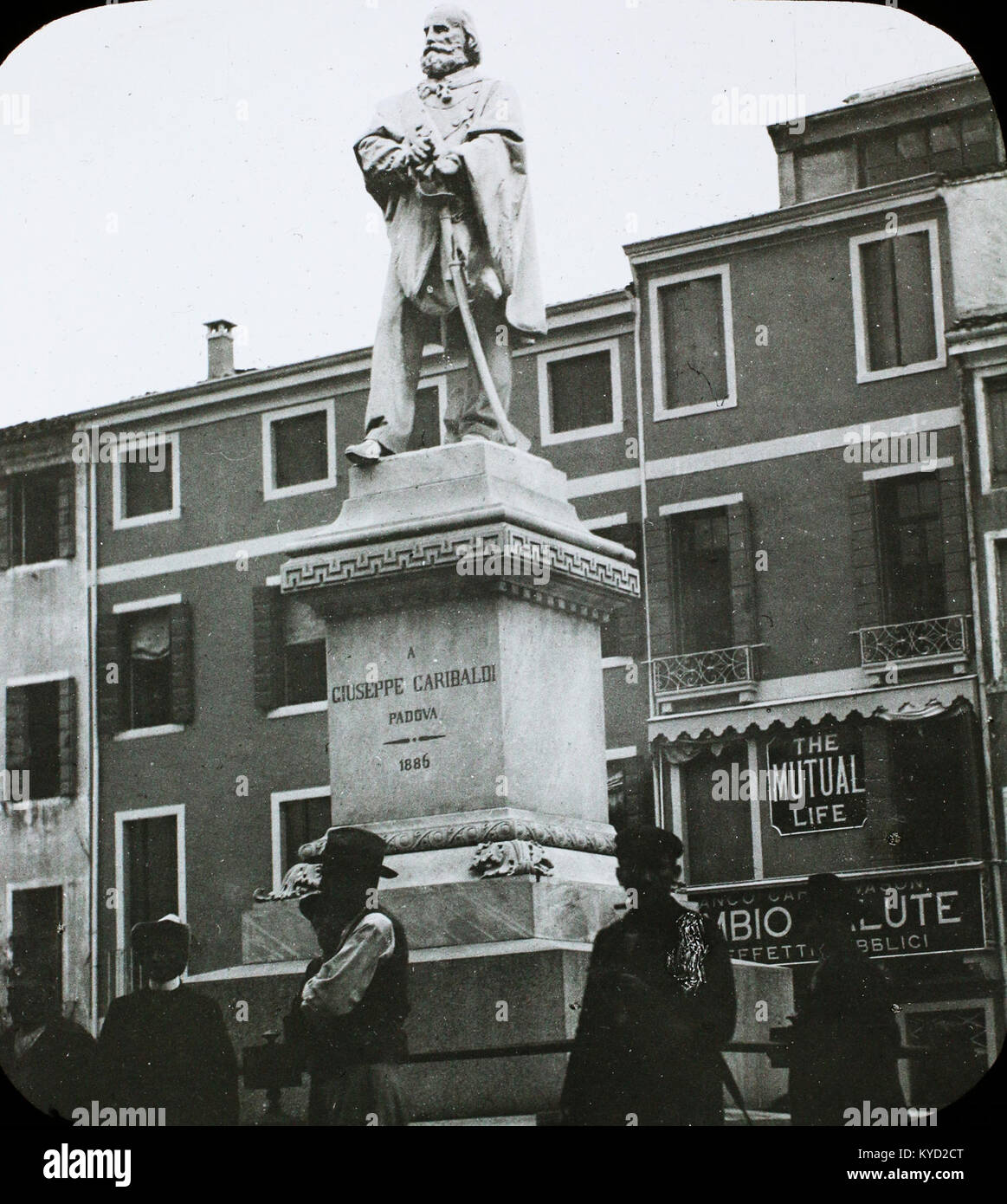 Piazza Garibaldi, captured by Ambrogio Borghi in 1886, presents an ...