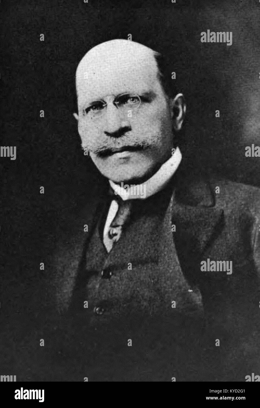 A portrait of Hugo Münsterberg, a German-American psychologist and ...