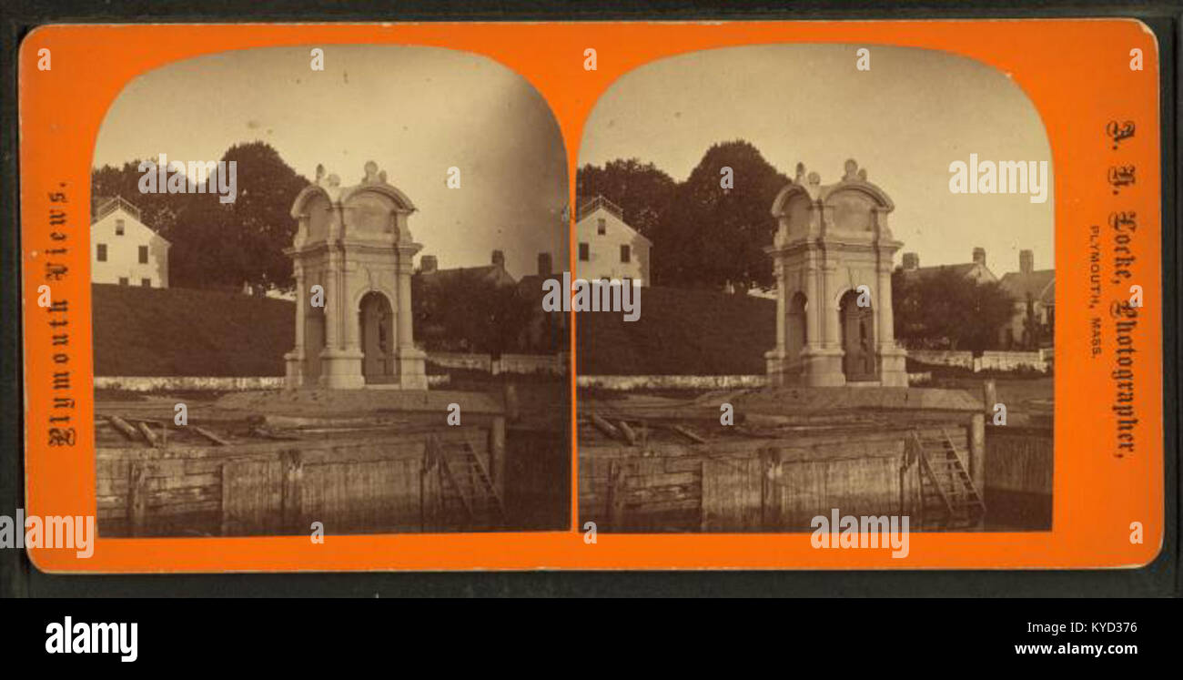 'Pilgrim Rock' by A. H. Locke is a work depicting a notable geological ...