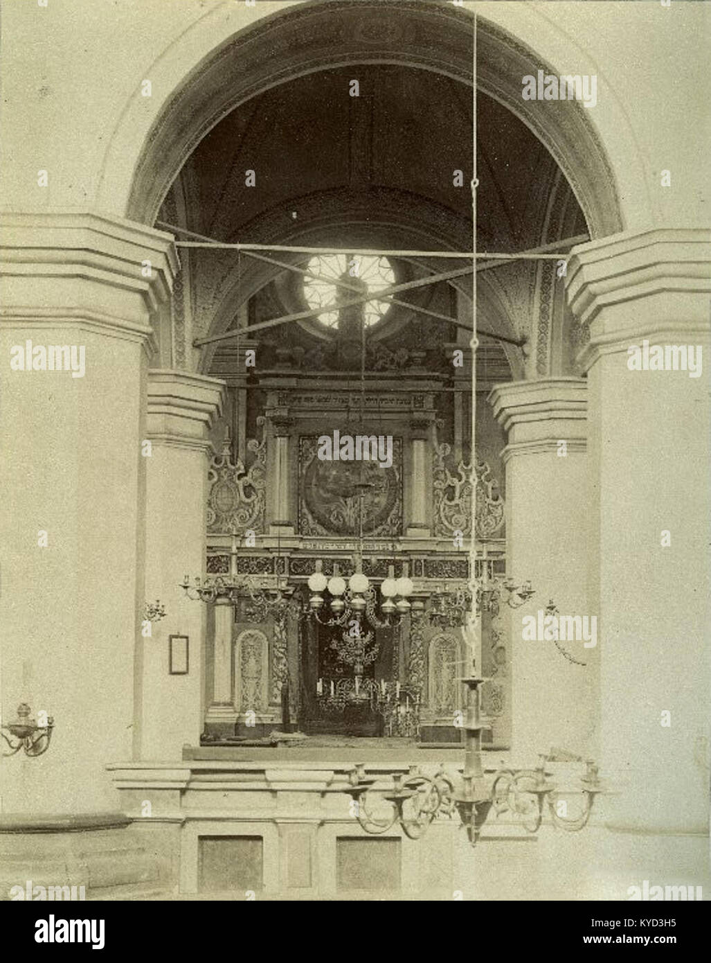 Pinsk Synagogue, an early 20th-century building captured in a ...