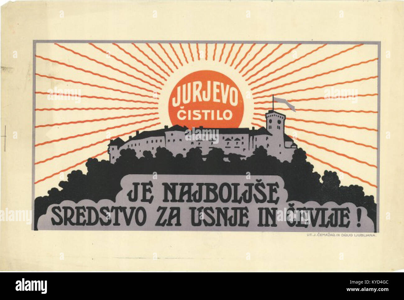 Plakat za Jurjevo čistilo 1930 Stock Photo - Alamy
