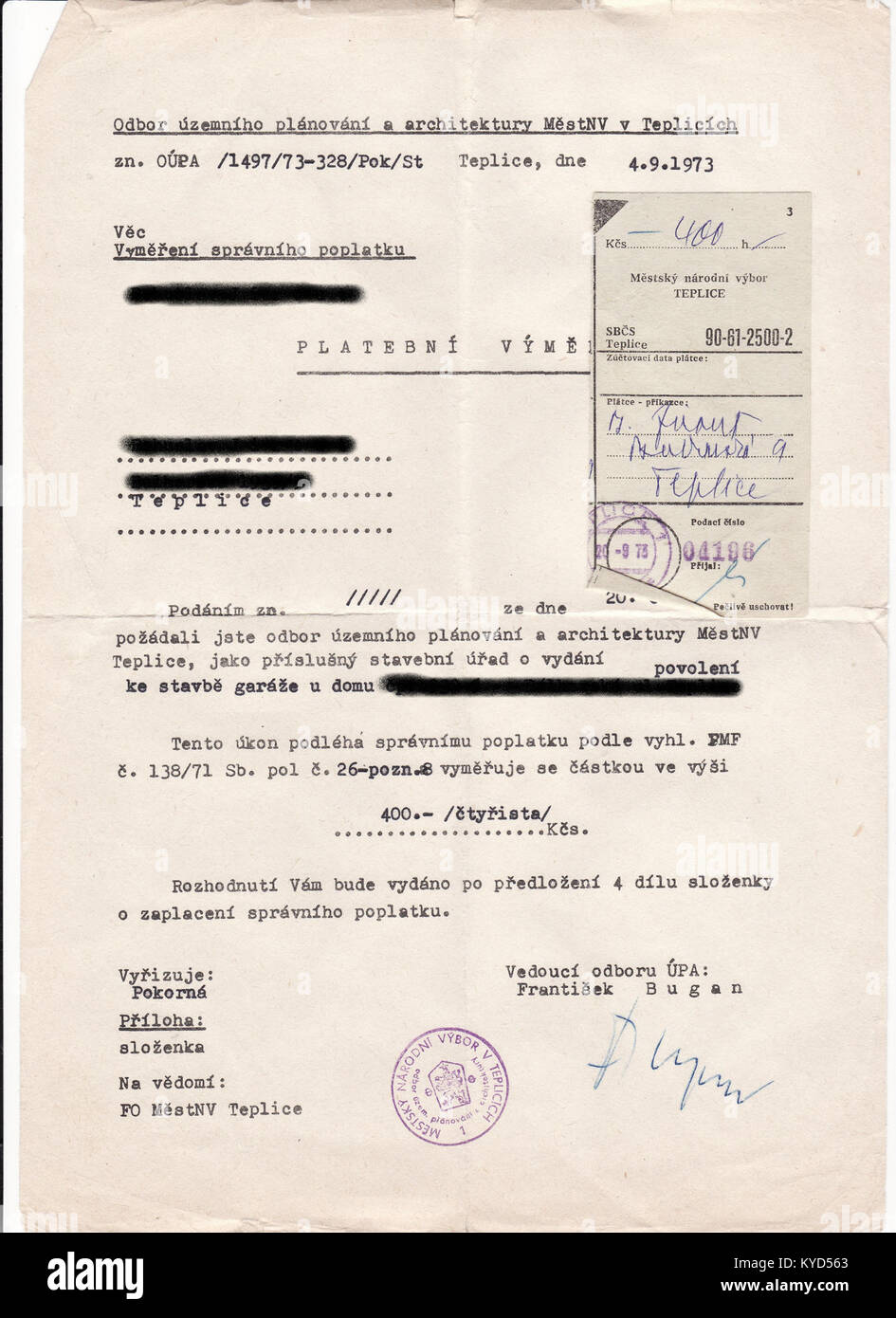 This image represents the architectural blueprints for the 1973 construction of Platebn, a ...