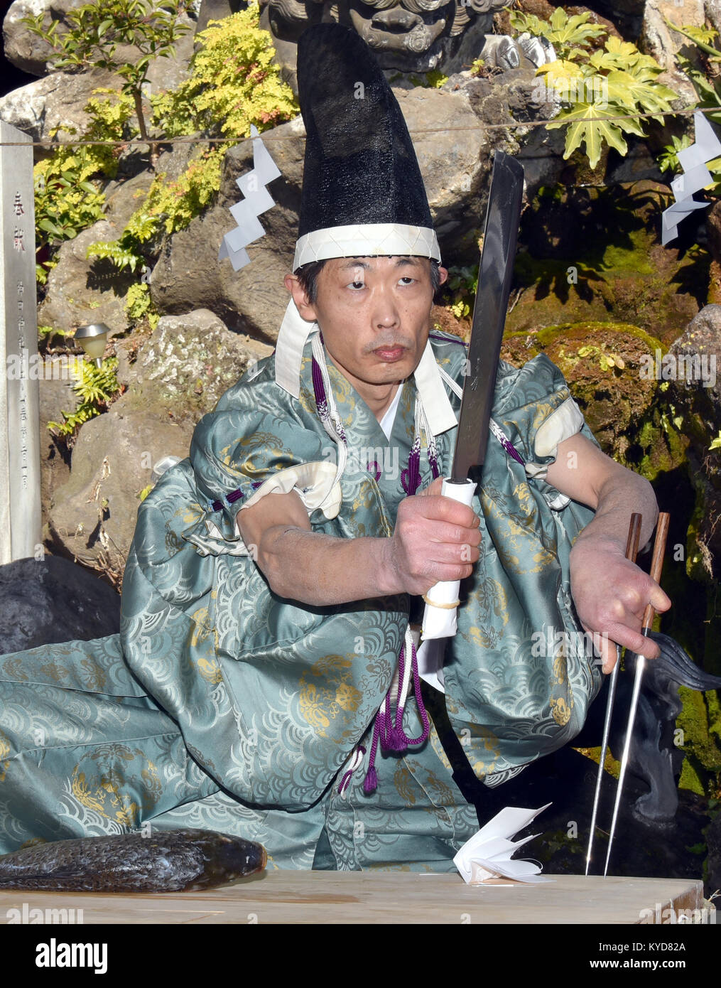 Tokyo, Japan. 12th Jan, 2014. Dressed in medieval court attire ...