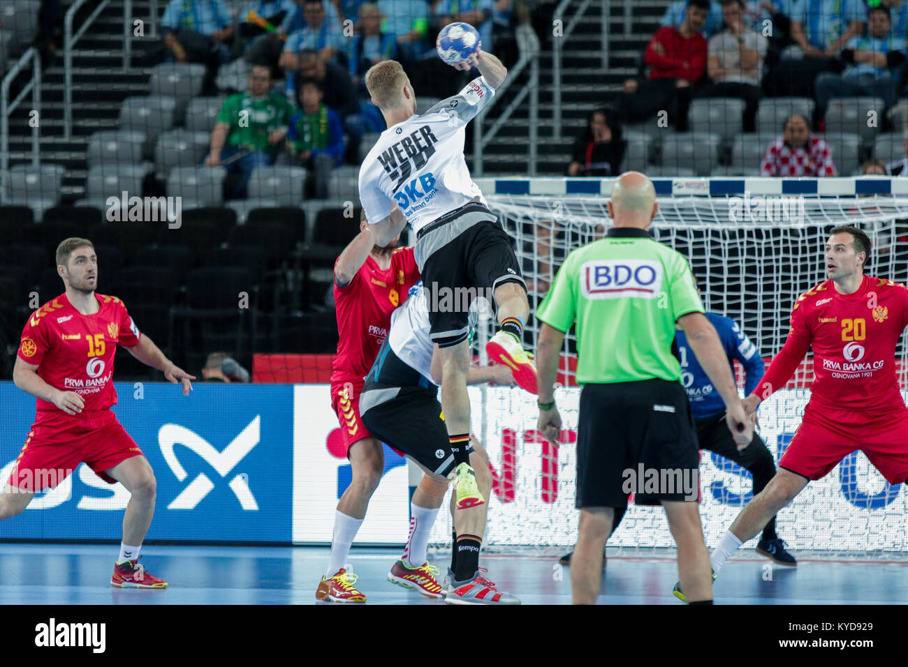 Zagreb, Croatia. 13th January, 2018. European Championships in Men's ...