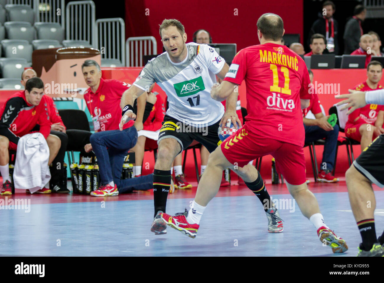 Zagreb, Croatia. 13th January, 2018. European Championships in Men's ...