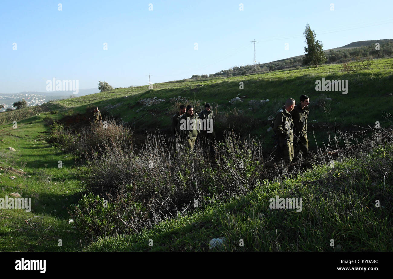January 14, 2018 - Nablus, West Bank, Palestinian Territory - Israeli ...