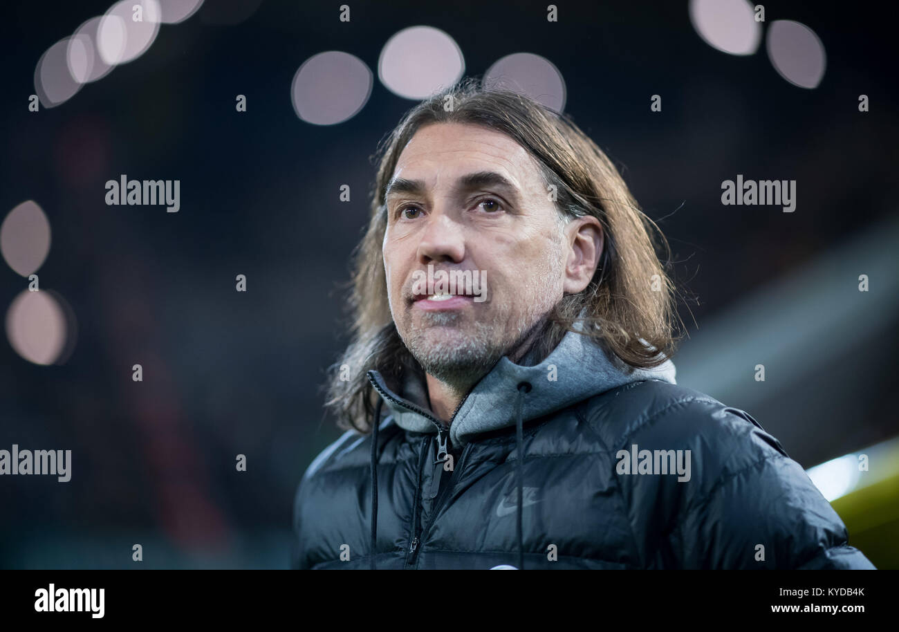 Wolfsburg coach Martin Schmidt pictured before kick off at the German ...
