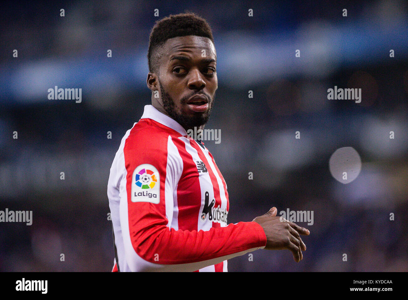 Barcelona, Spain. 14th Jan, 2018. Athletic Club forward Inaki Williams ...