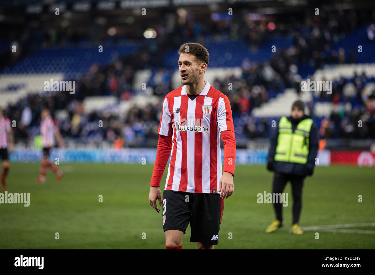 Barcelona, Spain. 14th Jan, 2018. Athletic Club defender Enric Saborit ...