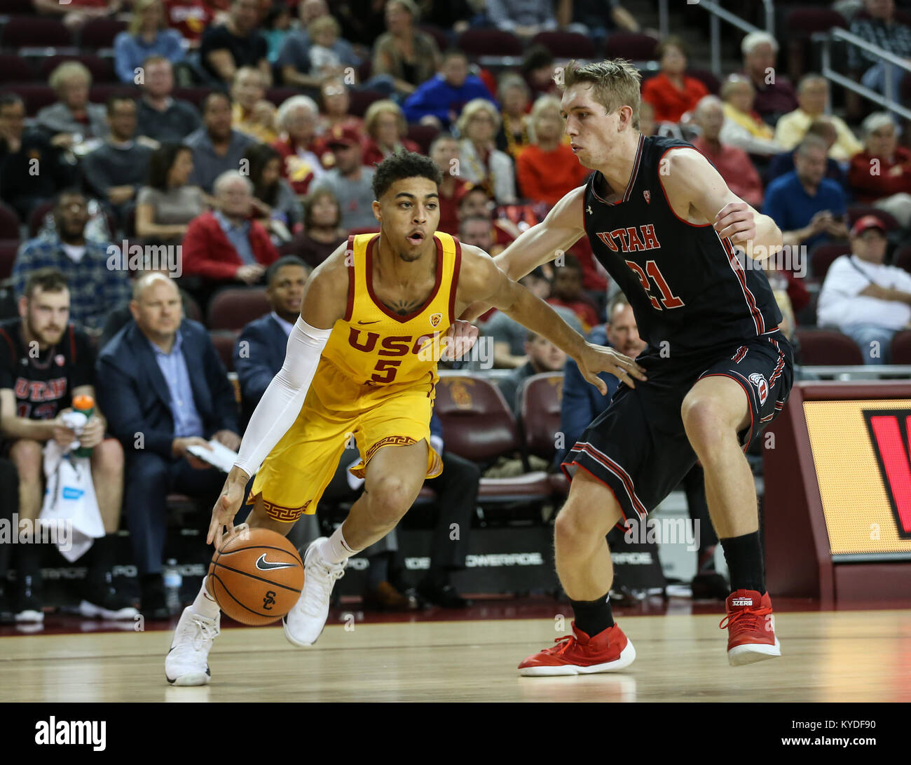 Los Angeles, CA, USA. 14th Jan, 2018. USC Trojans guard Derryck ...