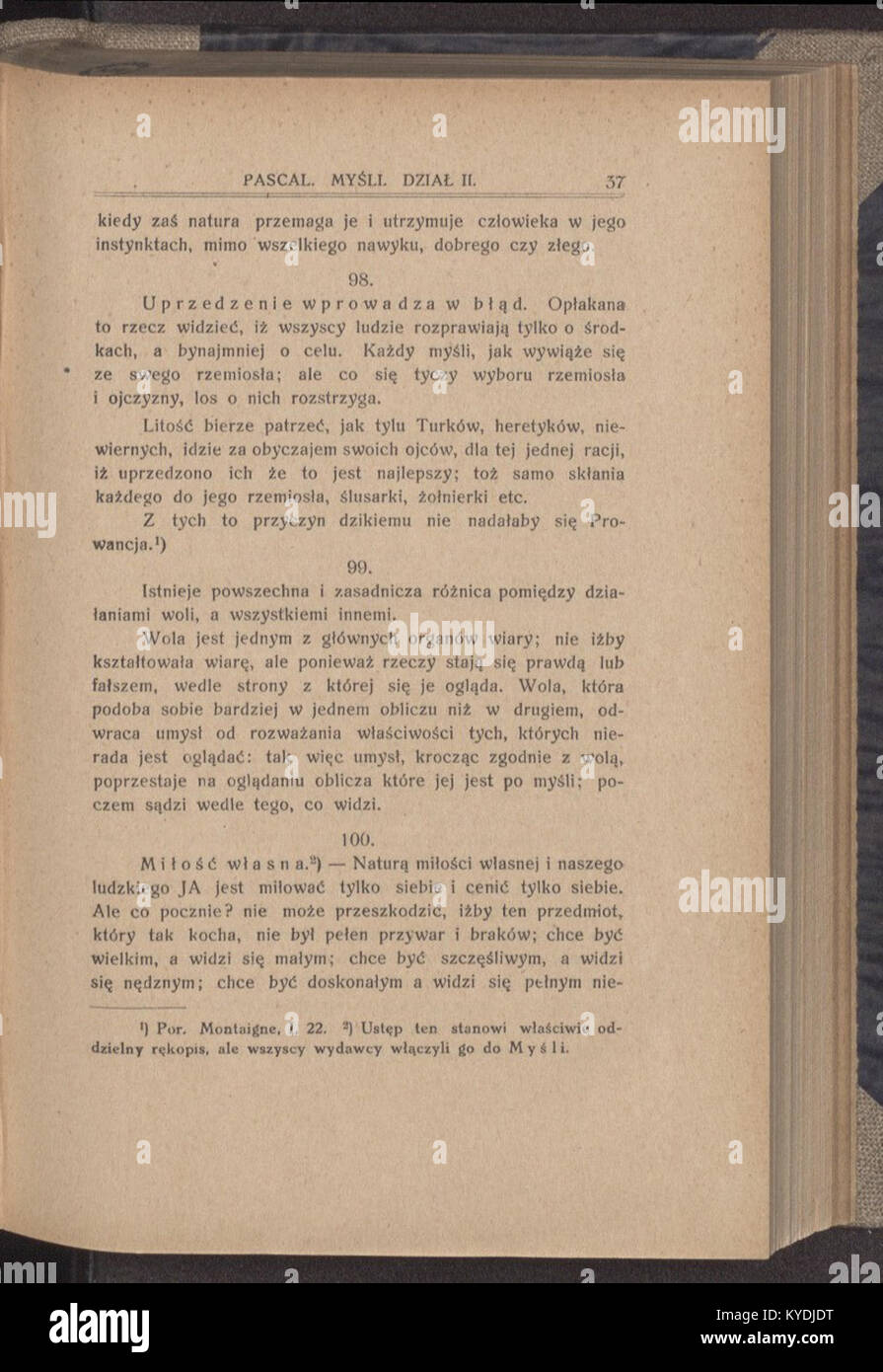 This refers to the philosophical and mathematical work of Blaise Pascal ...