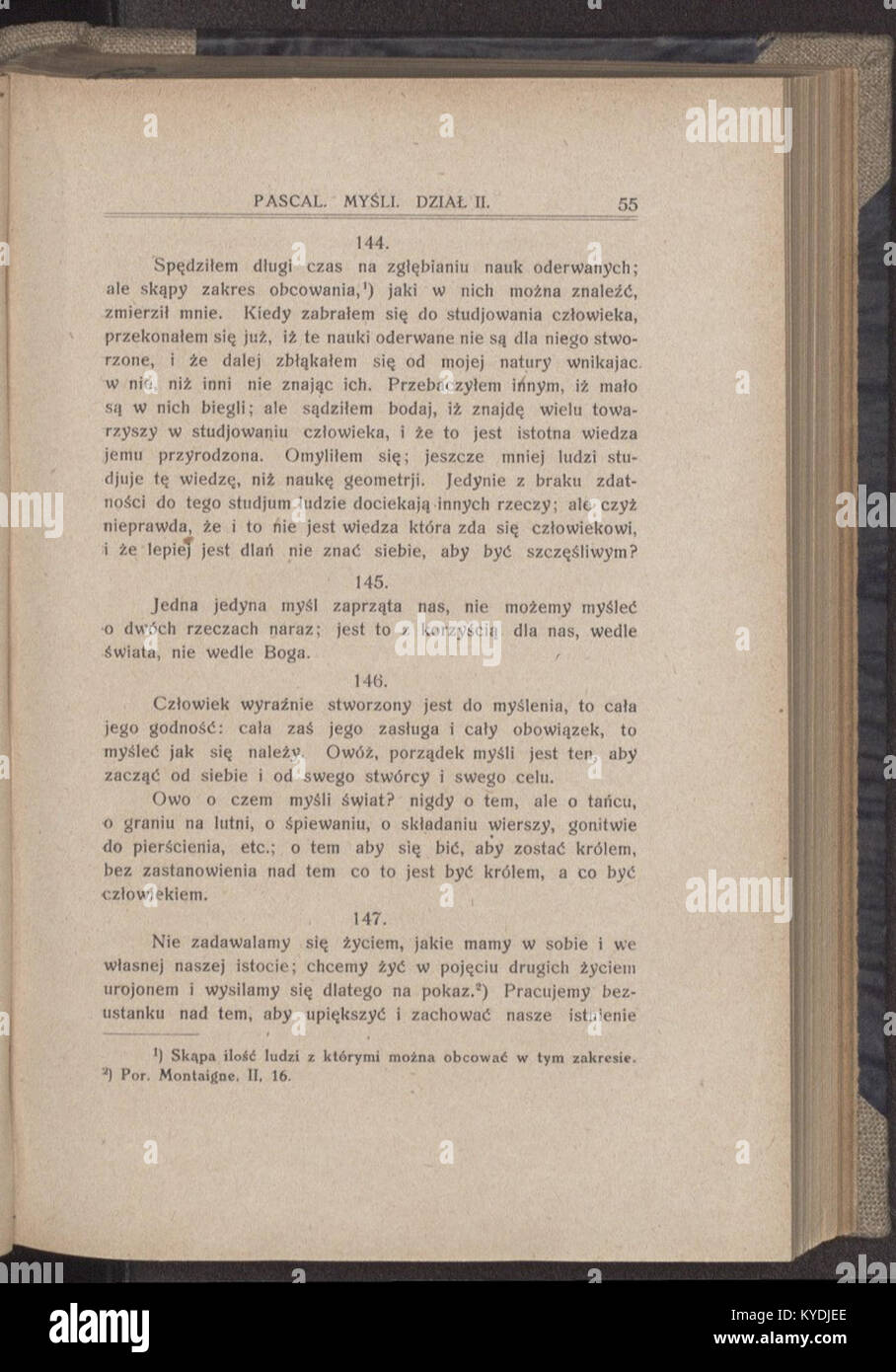 PL Blaise Pascal-Myśli 083 Stock Photo - Alamy