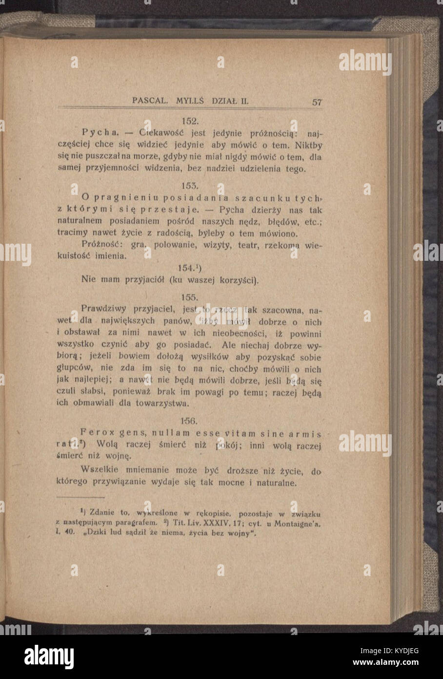 PL Blaise Pascal-Myśli 085 Stock Photo - Alamy