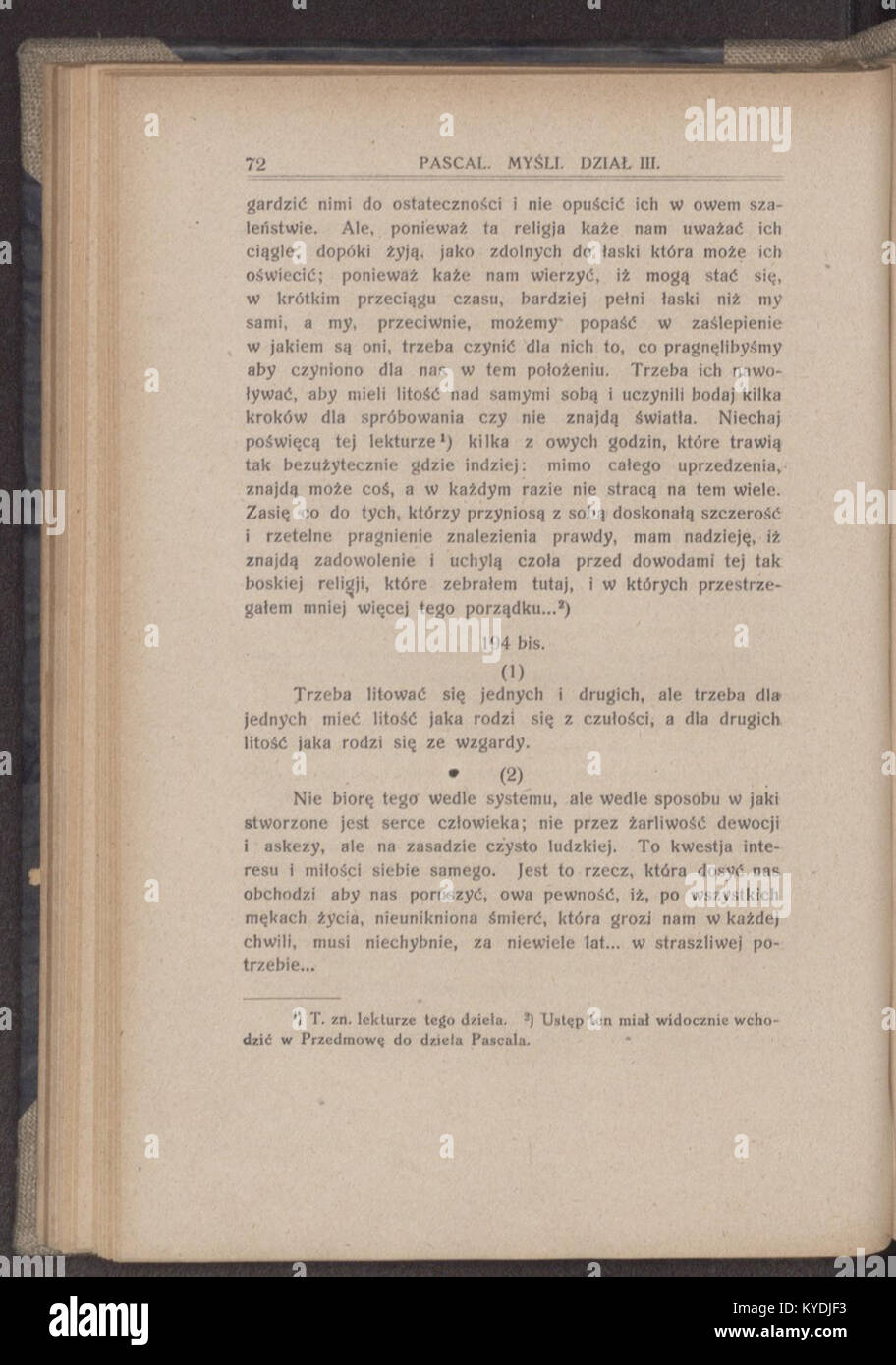 This work presents 100 thoughts by Blaise Pascal, reflecting on his ...
