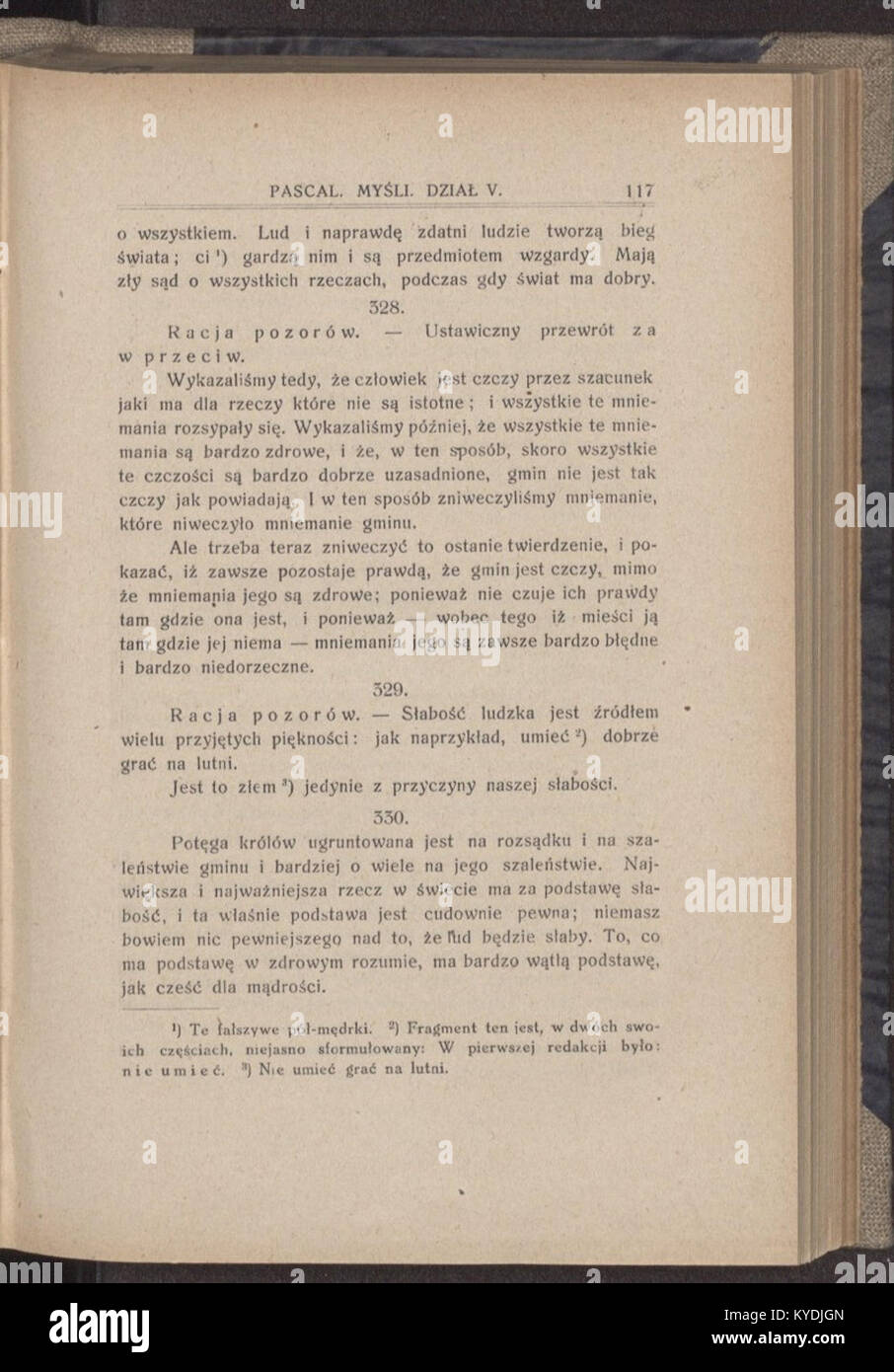 A work titled 'Mysli' by Blaise Pascal, a significant contribution to ...