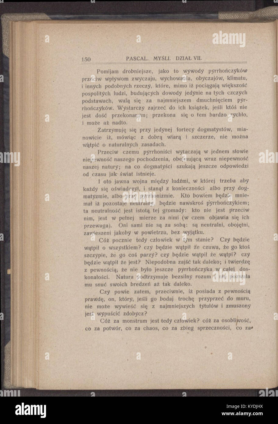 PL Blaise Pascal-Myśli 178 Stock Photo - Alamy