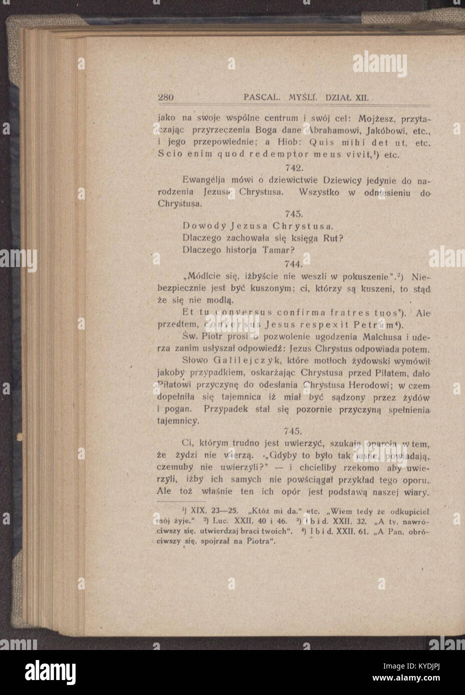 An excerpt from Blaise Pascal's 'Pensées' (Thoughts), showcasing his ...