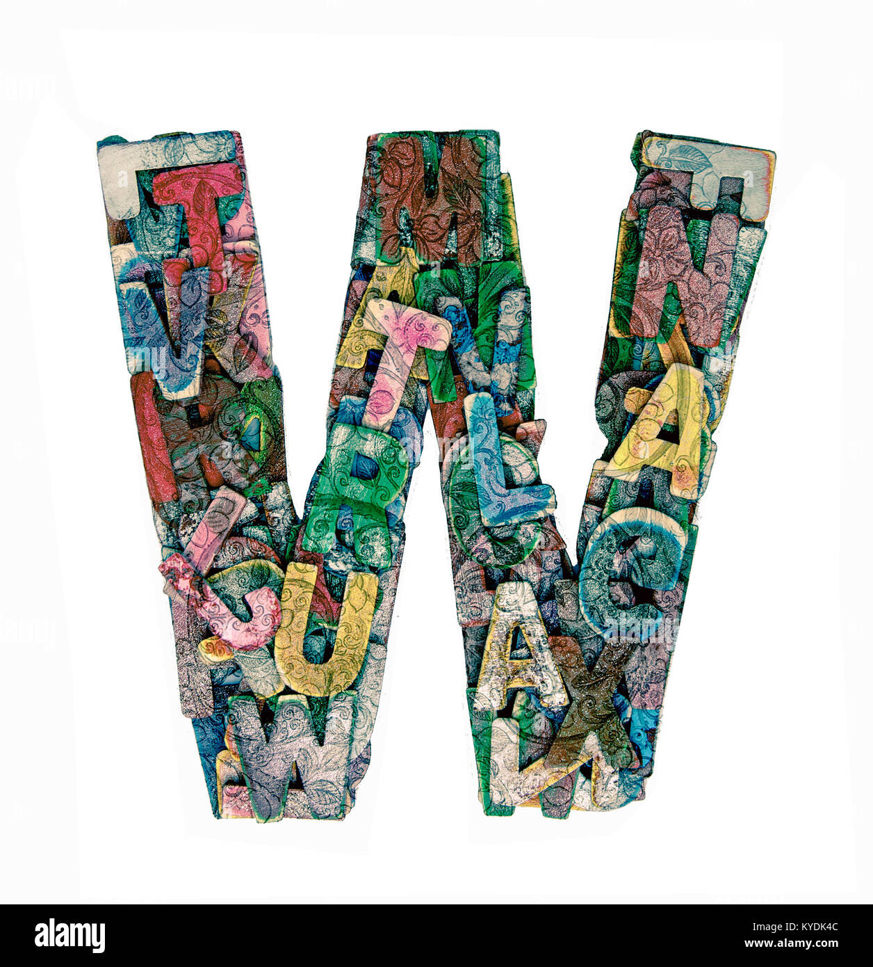 Lots of the letter w hi-res stock photography and images - Alamy