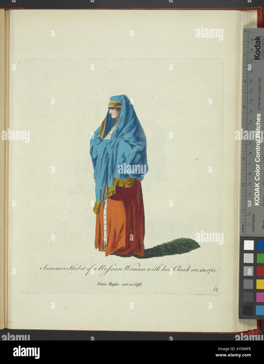 This 1765 portrait depicts a Russian woman wearing a cloak and ...
