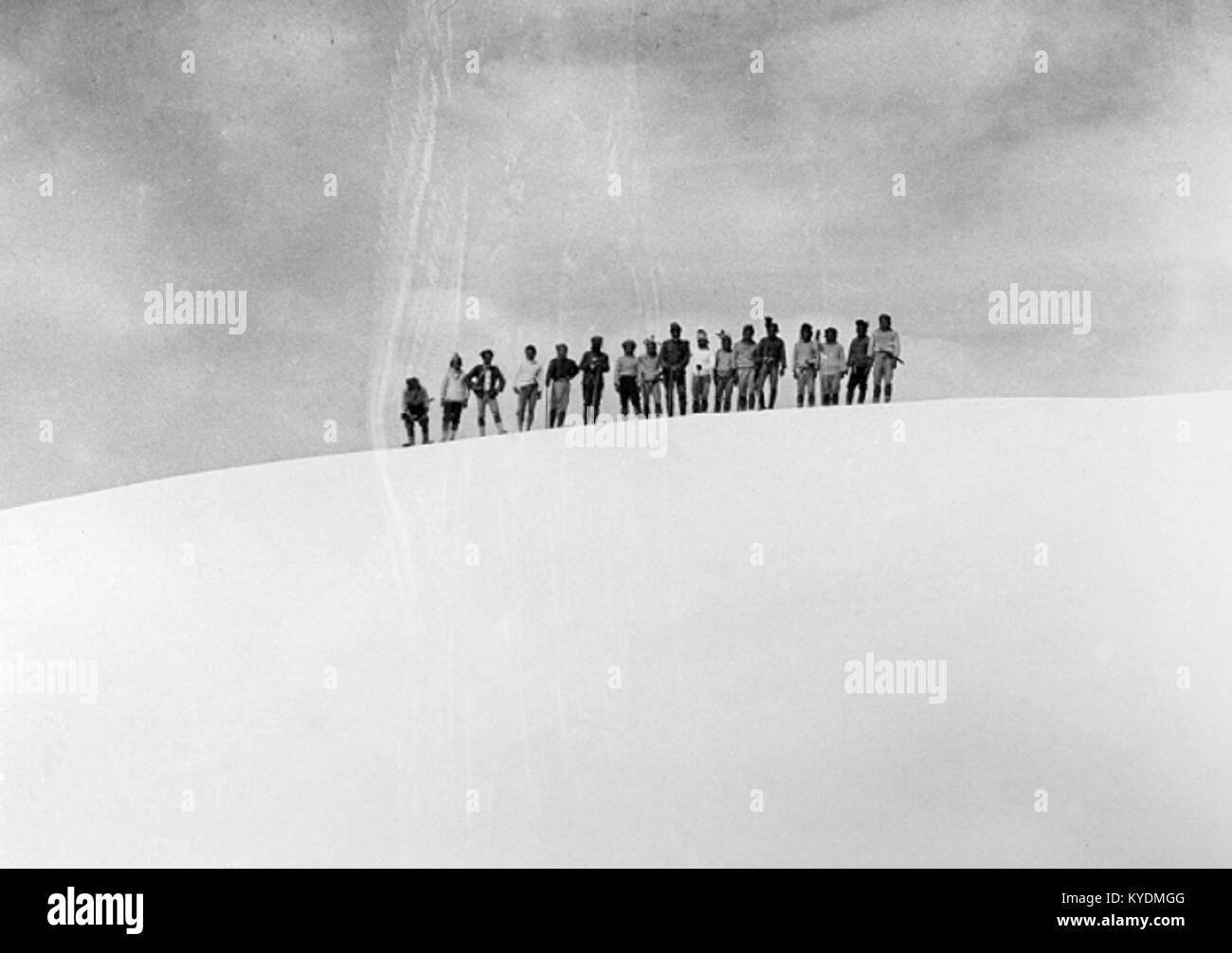 Photograph by A.F. Herderschee taken on 21 February 1913 at the summit ...