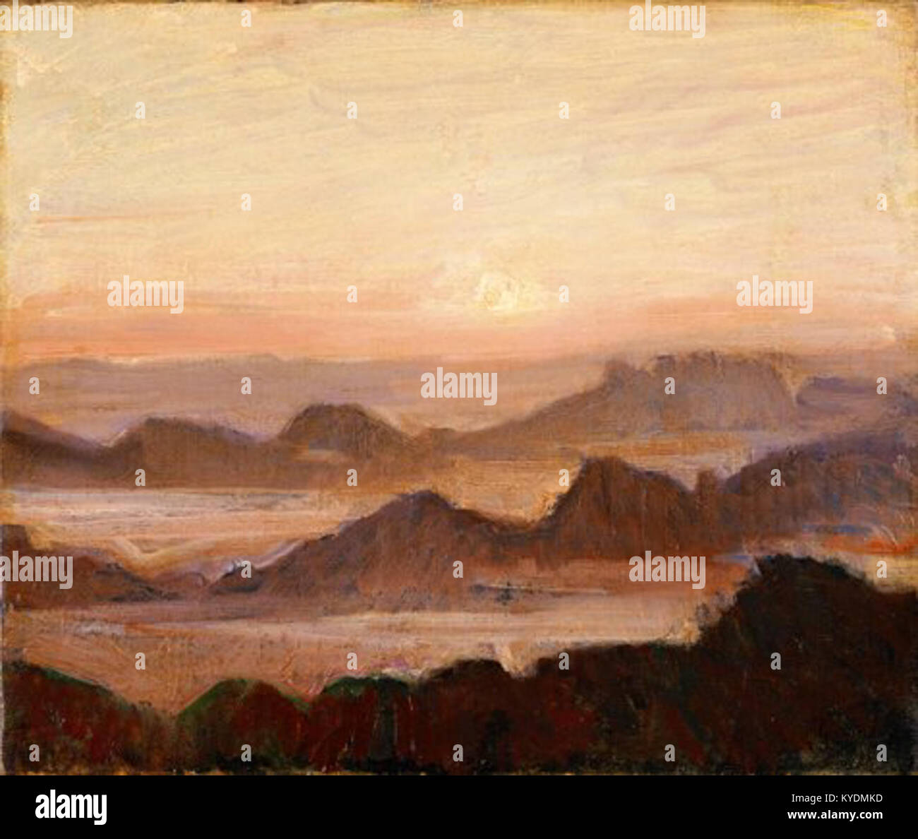'Sunrise' by Fujishima Takeji, housed in the Pola Museum of Art, is a ...