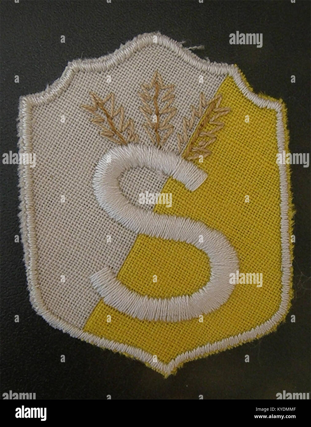 An image of a Suojeluskunnan cavalry shield, worn by an officer from ...