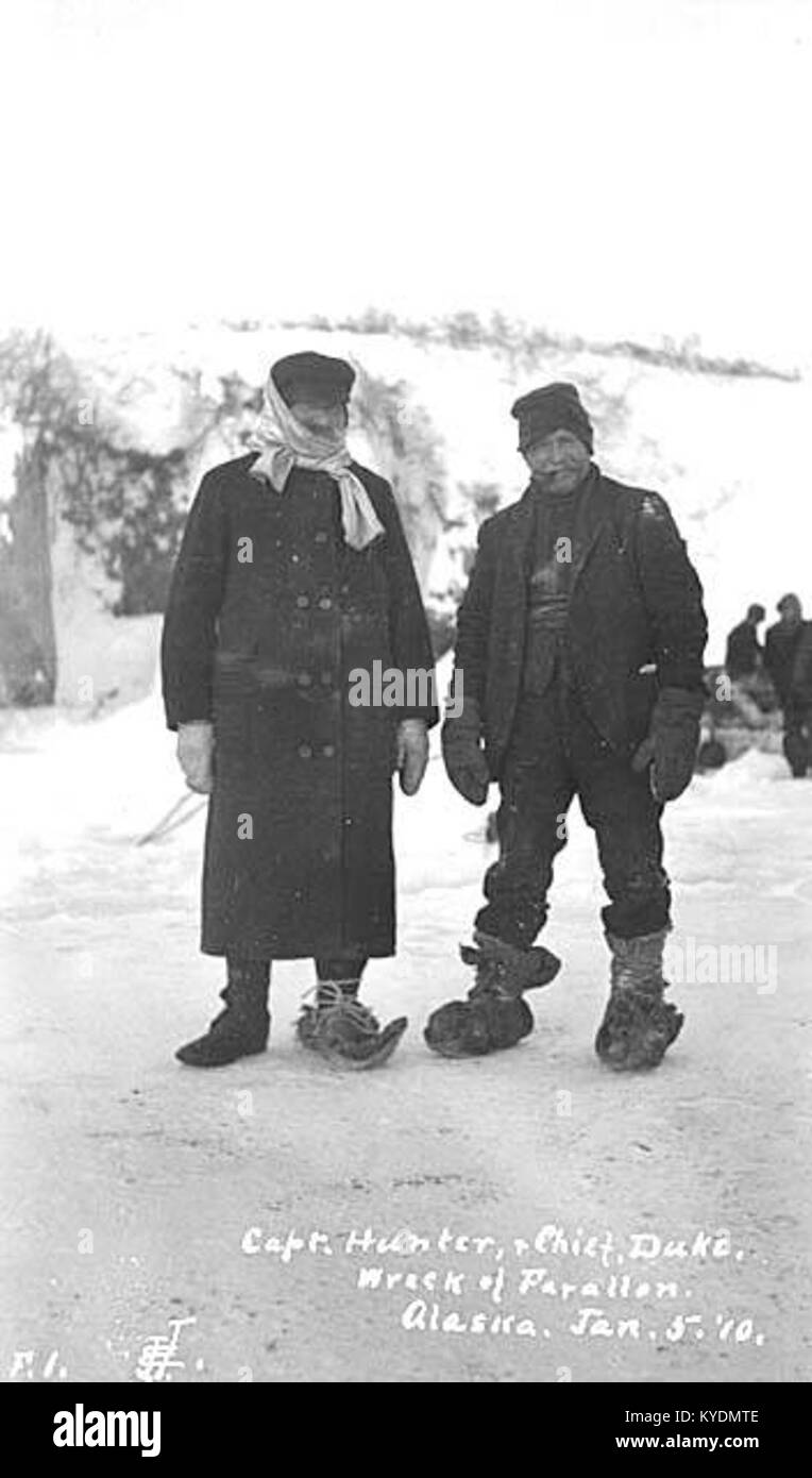 A 1910 photograph showing survivors of the steamer Farallon wreck in ...
