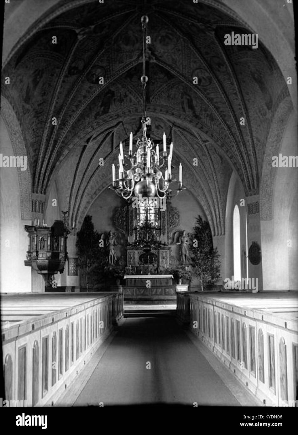 Svärdsjö Church, a medieval stone structure in Dalarna County, Sweden ...