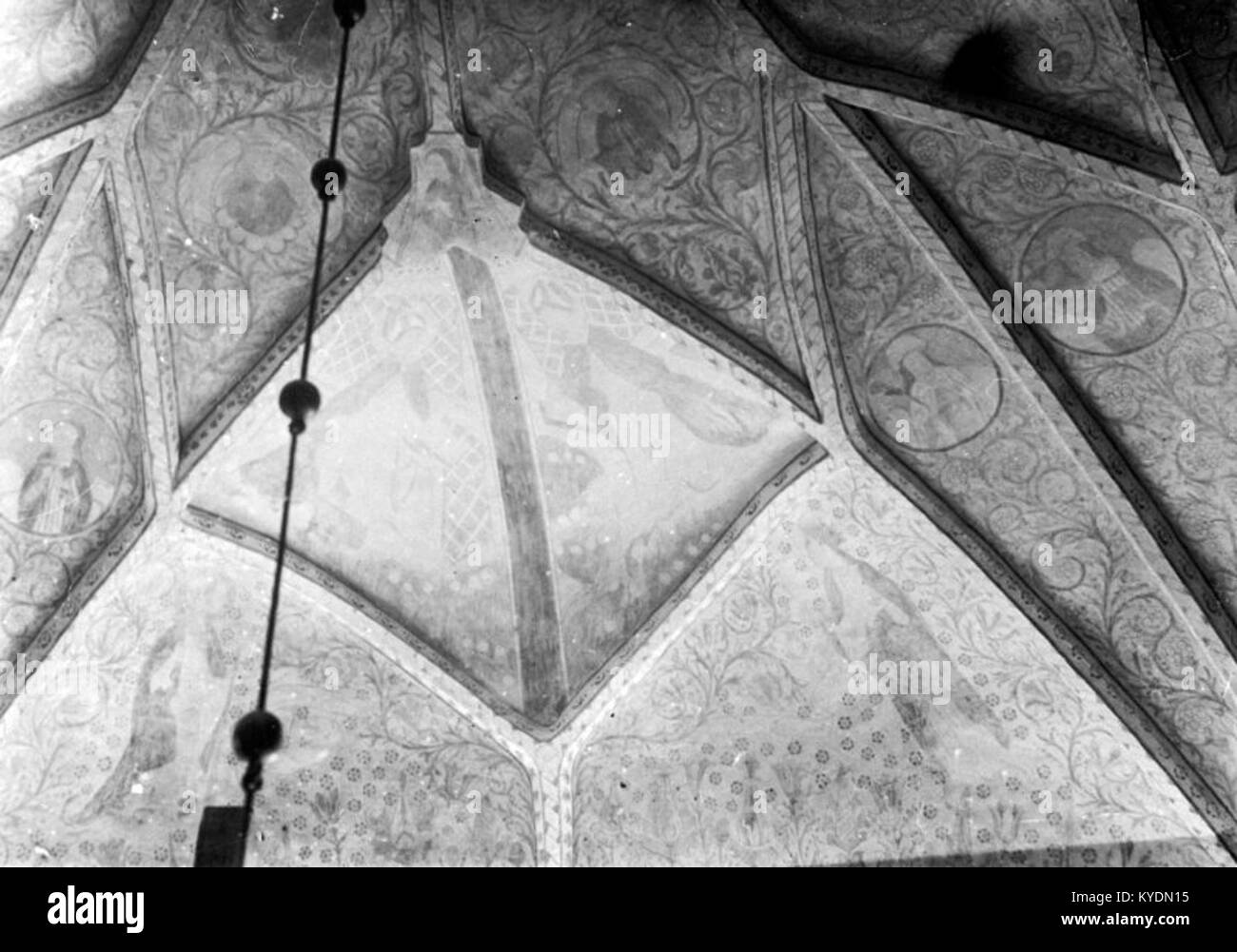 A photograph of Svärdsjö Church in Sweden showing the wooden building ...