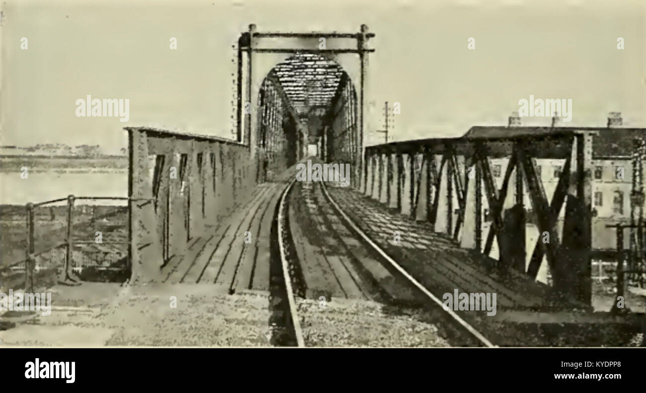 This image represents the bridge of the Austrian Northwestern Railway ...