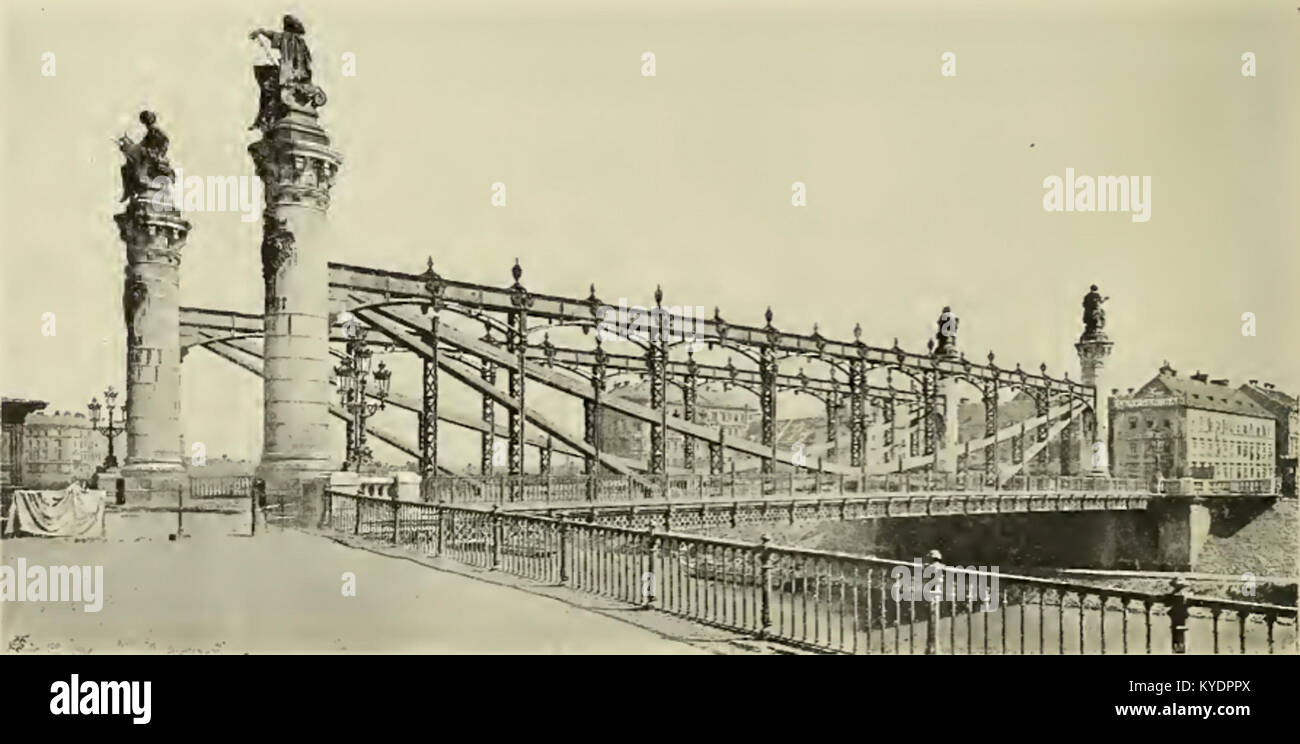 The Augartenbrücke, located in Vienna, Austria, is a historic bridge ...