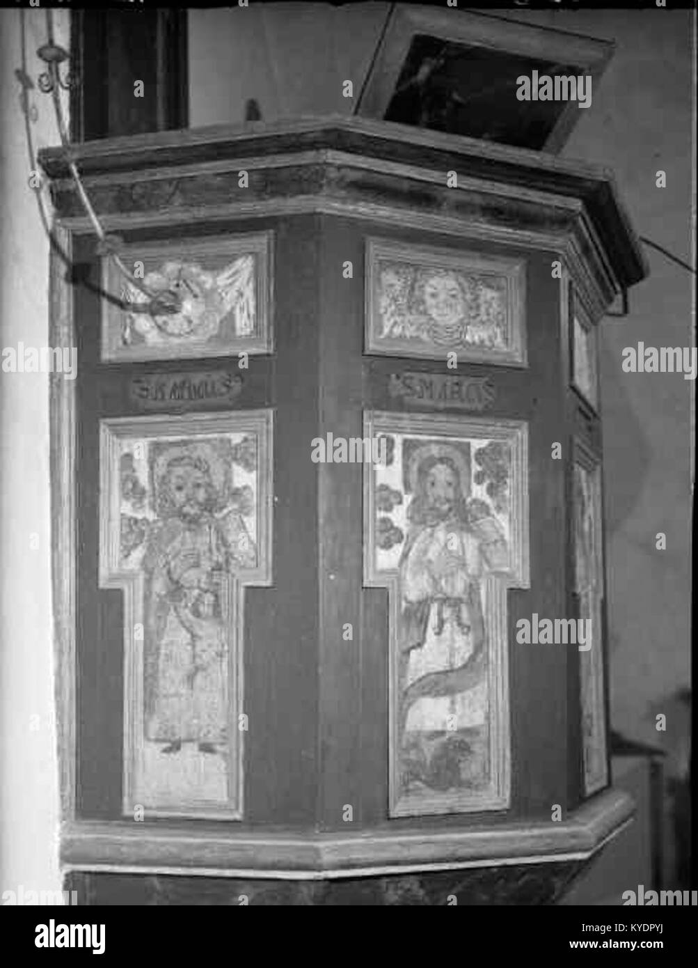 A depiction of Töby Church, an important ecclesiastical structure in ...