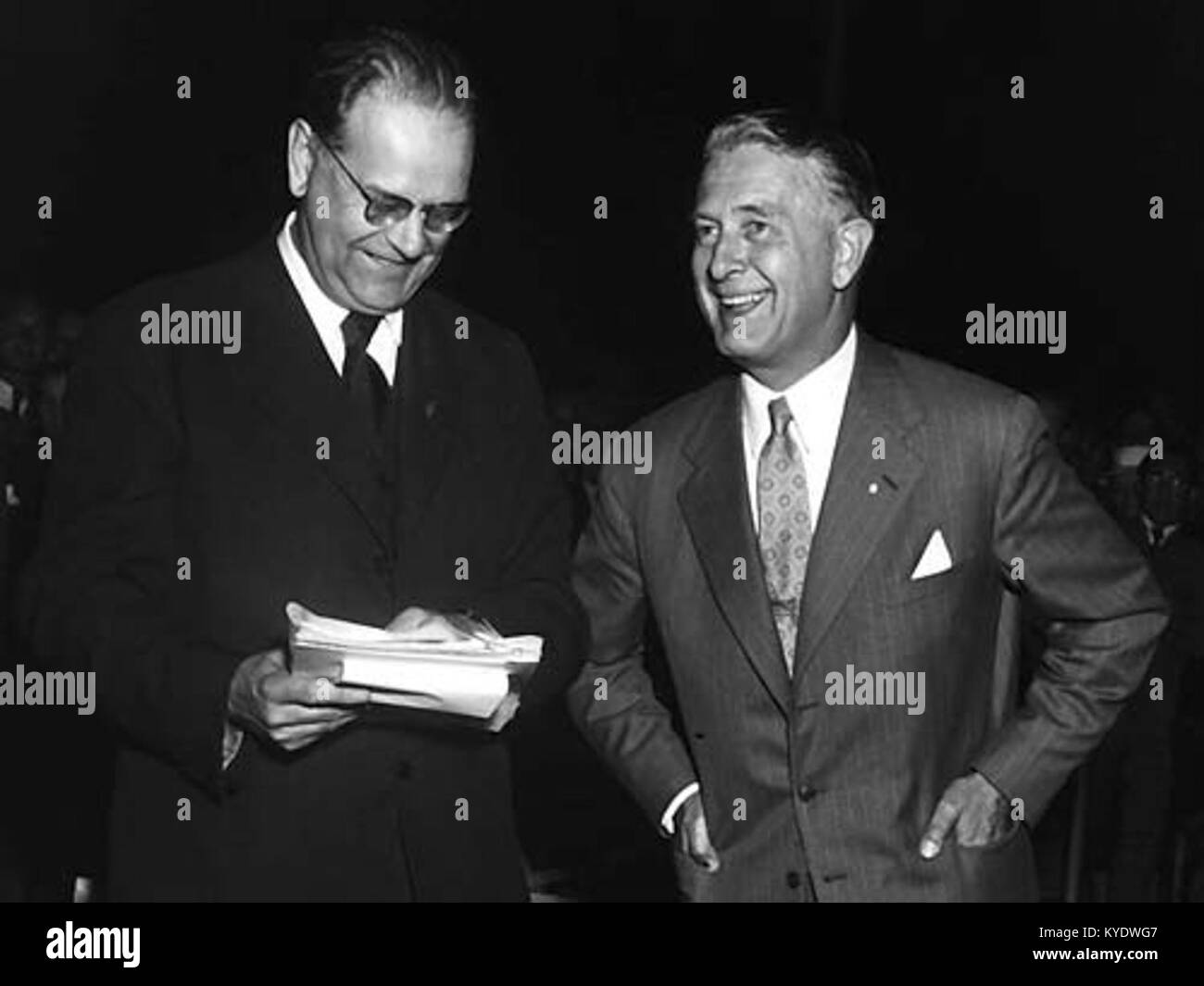 Tage Erlander & Bertil Ohlin 1954 Stock Photo - Alamy