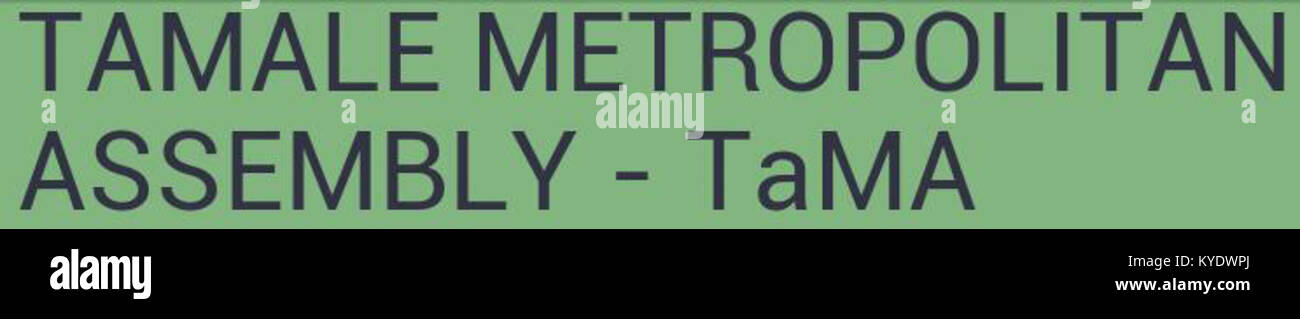 Tamale Metropolitan Assembly (TaMA) logo Stock Photo - Alamy