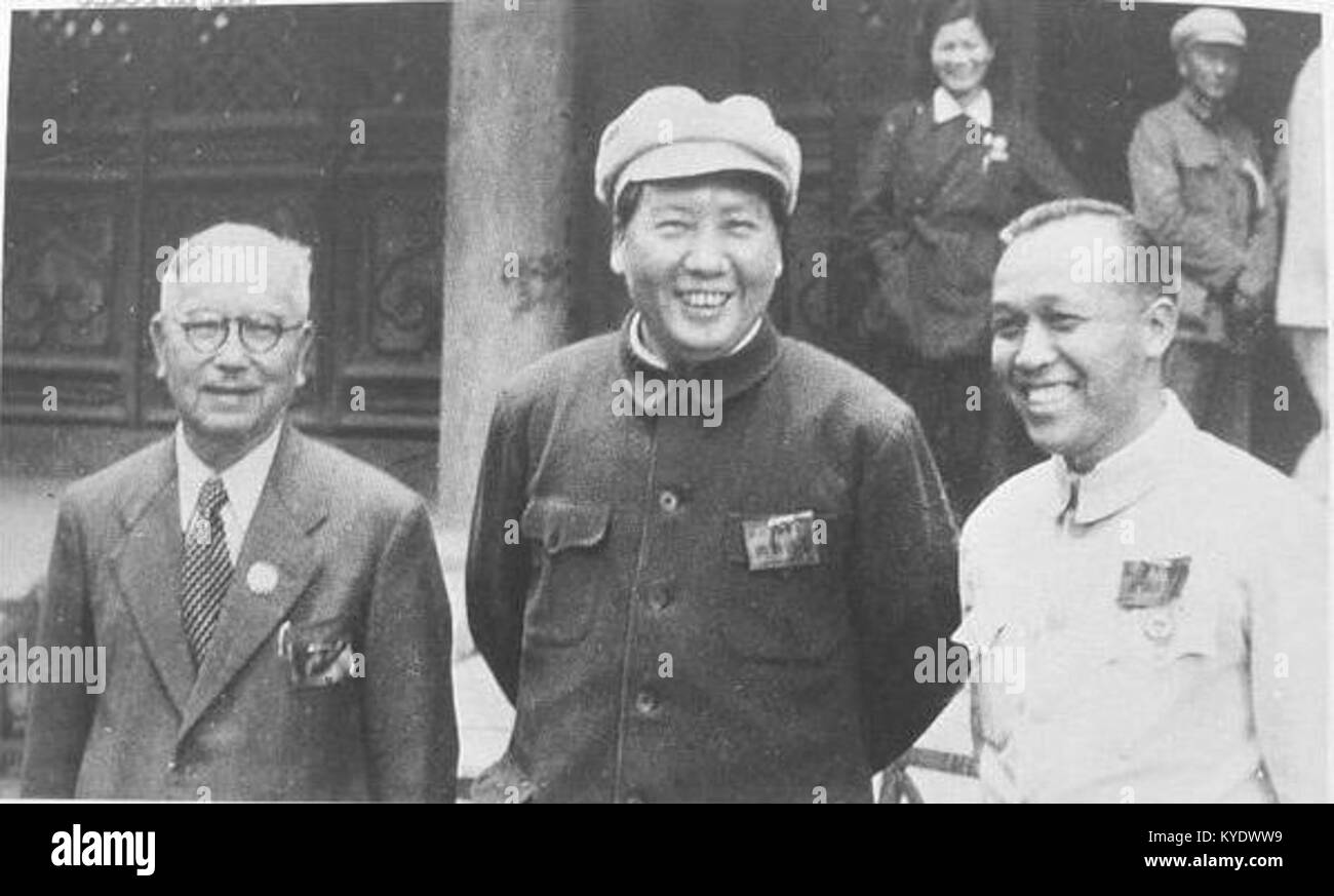 Tan Kah Kee, Zhuang Mingli and Mao Zedong Stock Photo - Alamy