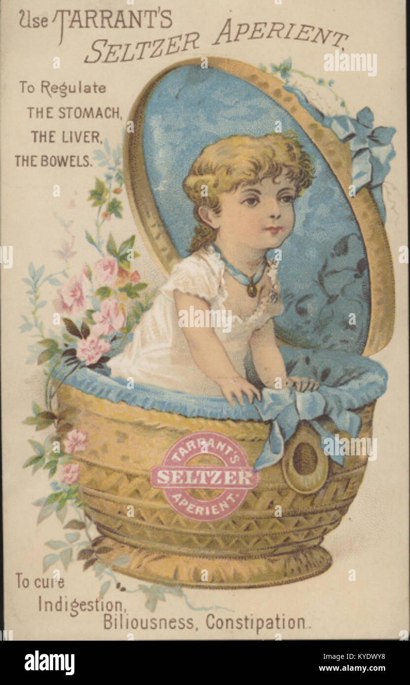 An early 20th-century image of Tarrant’s Seltzer Aperient, a medicinal ...