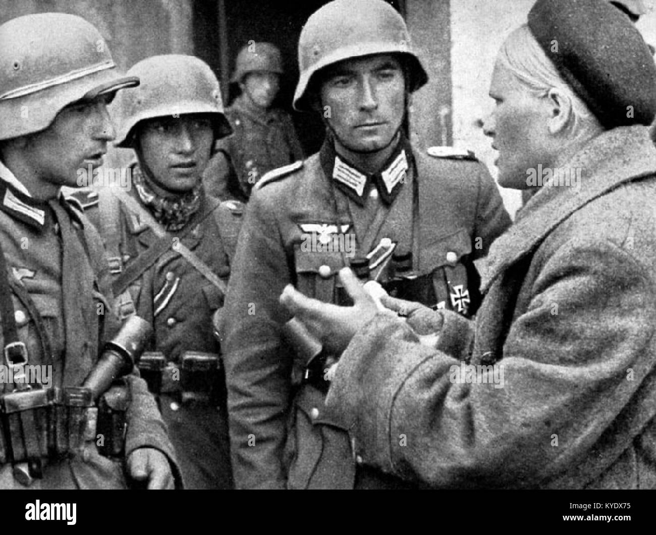 A historical image showing Italian civilians in the Crimea, documenting ...