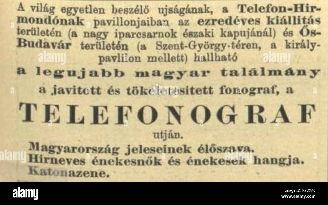 The invention of voice recording hi-res stock photography and images ...