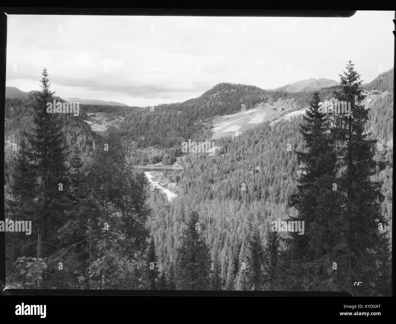 This image shows the picturesque landscape of Telemarken, specifically ...