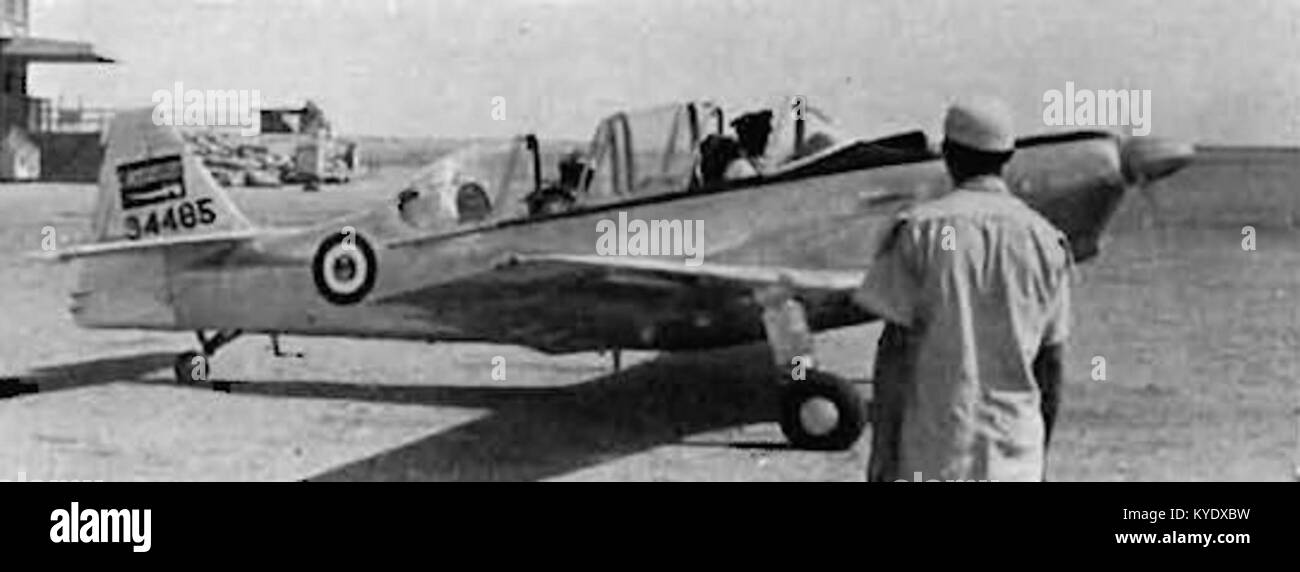 A Temco T-35 Buckaroo military training aircraft used by the Royal ...