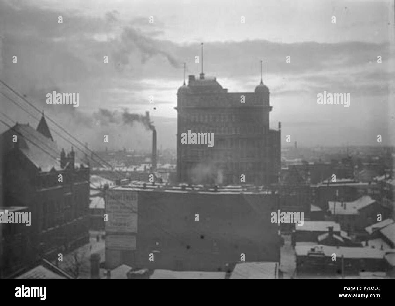 This photograph depicts the Temple Building and Confederation Life ...
