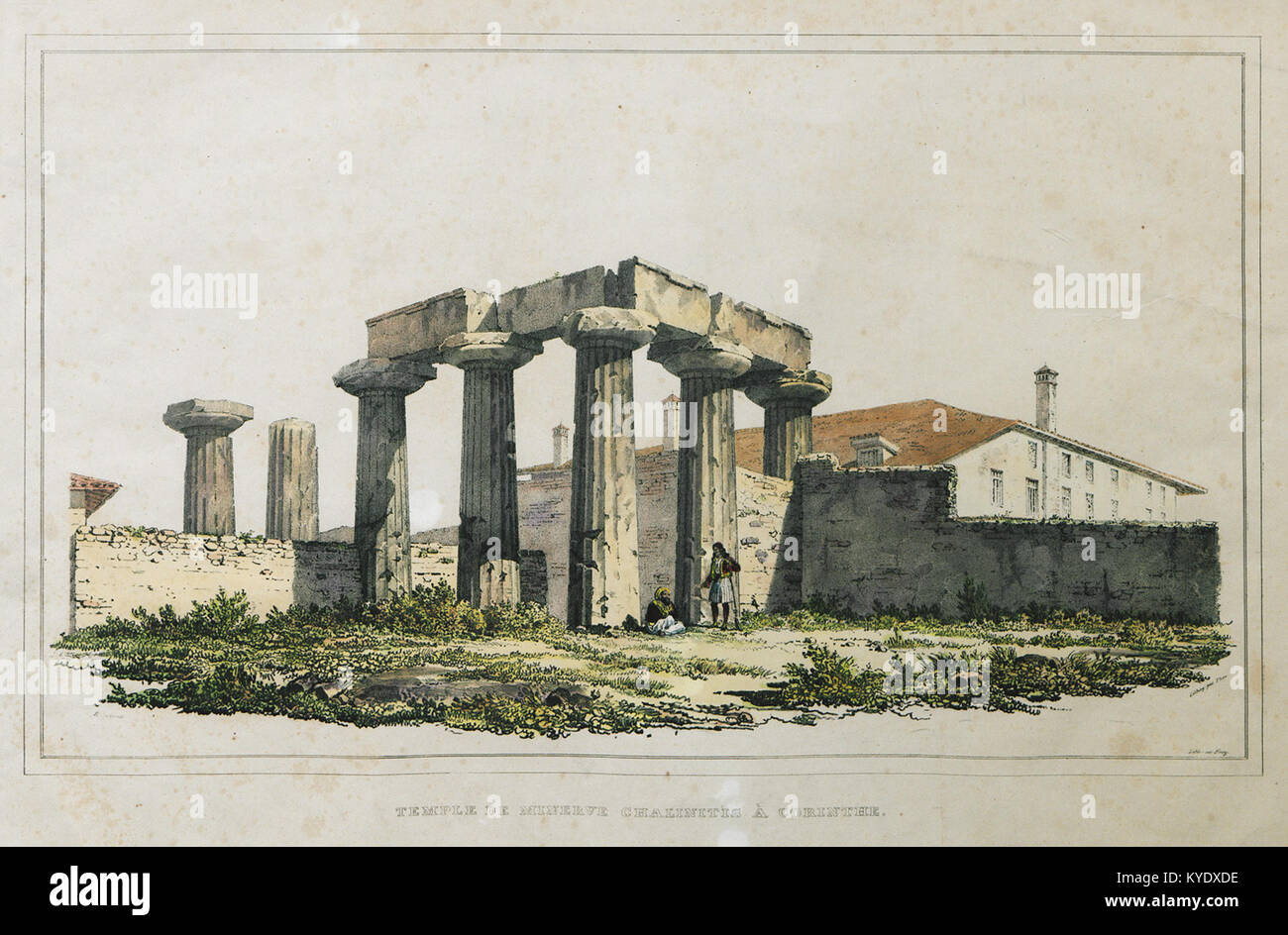 The Temple of Minerva in Corinth, Greece, is a significant historical ...
